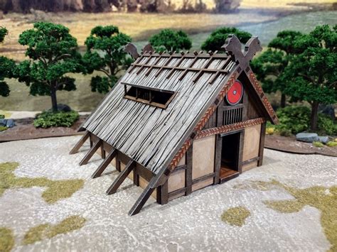 Terreno Wargame 28mm Torre Di Guardia Vichinga Stampata In 3d Per