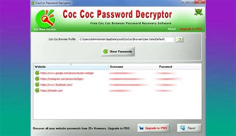 Coc Coc Password Decryptor Download Latest 2025 Filecr