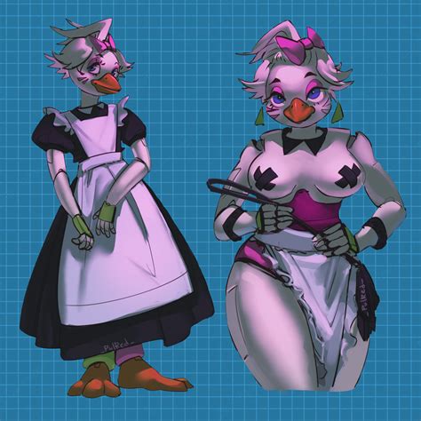 Rule 34 Animatronic Anthro Apron Avian Bird Bondage Bow Tie Breasts Clothed Clothing Digital