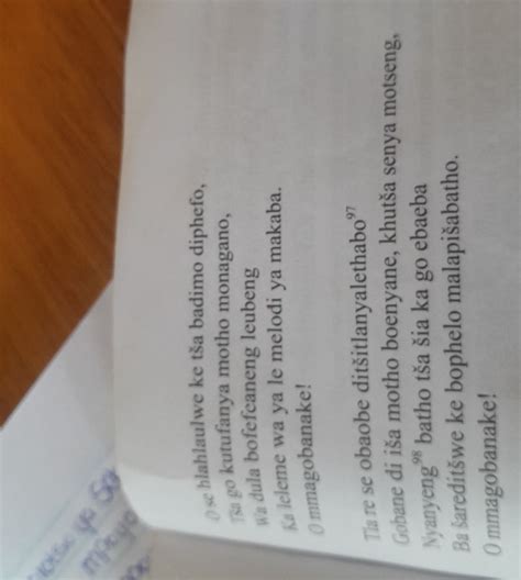 O Se Hlahlaulwe Ke Tša Badimo Diphefo Tsa Studyx