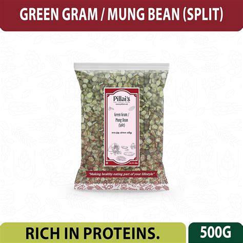Pillais Green Grammung Bean Split 250 Grams Buy Now With