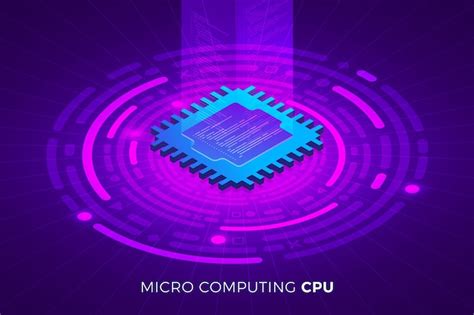 Premium Vector Isometric Illustrations Design Concept Technology Solution On Top With CPU