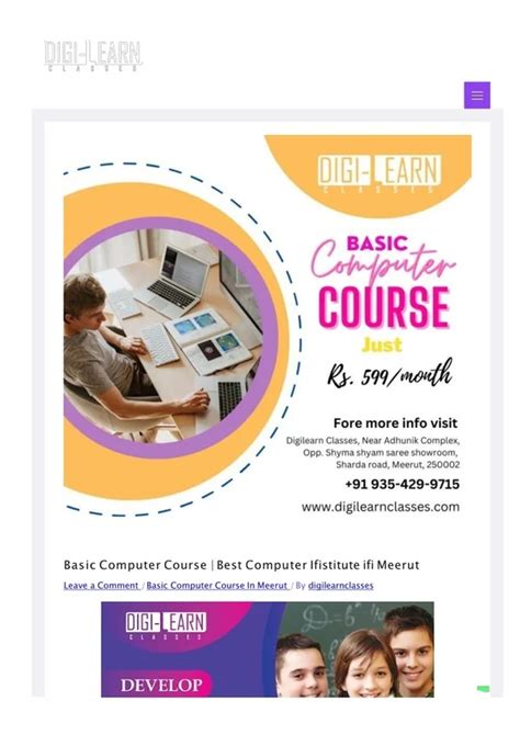 ppt basic computer course powerpoint presentation free download id