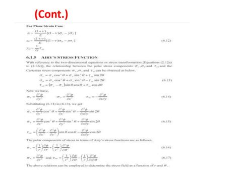 Plane Problems In Polar Coordinatespptx