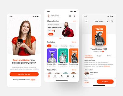 Ebook Ui Projects Photos Videos Logos Illustrations And Branding Behance