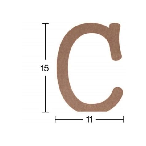 Ahşap C Harfi 18 Mm Ahşap Obje İstanbul Hobi