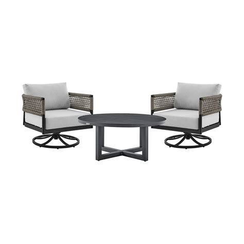 Armen Living Alegria And Menorca 3 Piece Patio O Setodalmqbl3pc