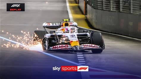 Singapore Grand Prix Liam Lawsons Tyre Flies Off After Slamming Into