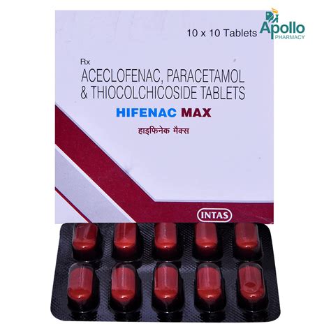 Hifenac Max Tablet 10s Price Uses Side Effects Composition Apollo