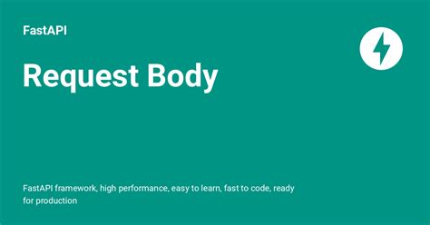 Request Body Fastapi