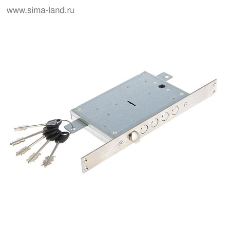 Замок врезной "Гардиан" 2112Т, сувальдный, с защелкой, 5 ключей ...