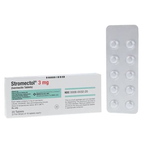 Stromectol Tablets 3mg Unit Dose 20box Ace Southern
