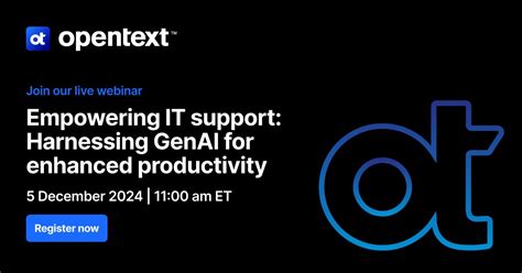 Genai Itsm Itsupport Opentext Observability And Service Management