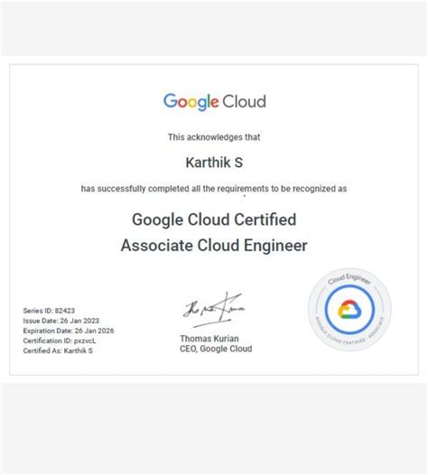 Karthik Saravanan On Linkedin Completed Certificate In Gcp For The Karthik Saravanan On Linkedin Completed Certificate In Gcp For The