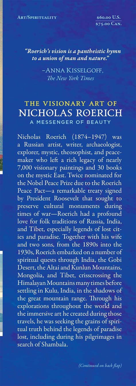 The Visionary Art Of Nicholas Roerich Book By Jacqueline Decter Gary Lachman Official