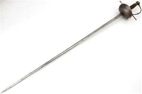 A Good 17th 18th C Spanish Bilbao Rapier Sword