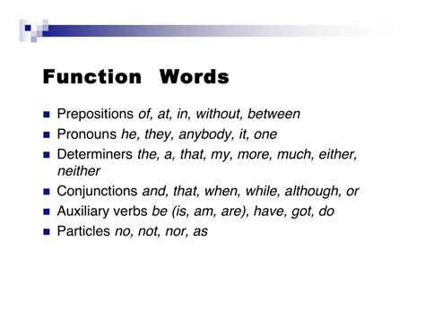 Function Words
