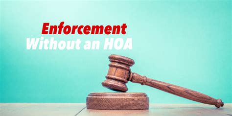 Ccandr Enforcement Without An Hoa