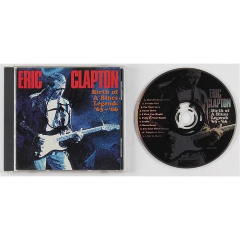 Eric Clapton Signed Birth Of A Blues Legend 63 66 Cd Album Psa Pristine Auction