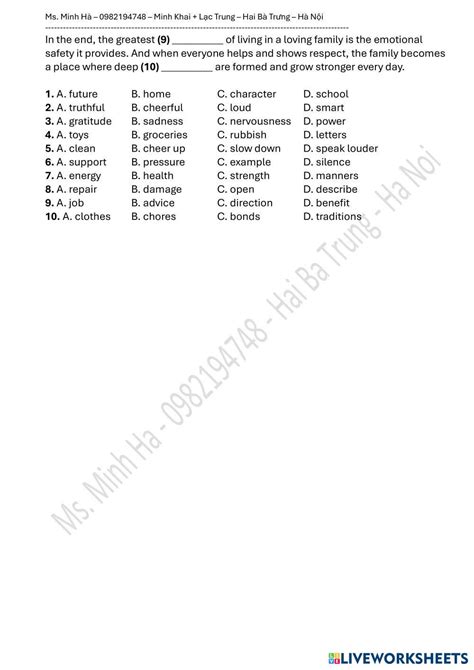 Ta10 U1 Readi Esl Worksheets 8174138