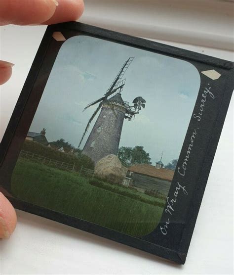 Wray Common Windmill Reigate Mill Surrey Magic Lantern Slide 1920s