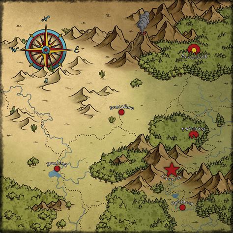 Compass Pack I Aquarel Cartographyassets