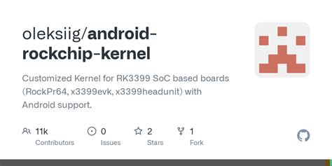 Github Oleksiigandroid Rockchip Kernel Customized Kernel For Rk3399 Soc Based Boards
