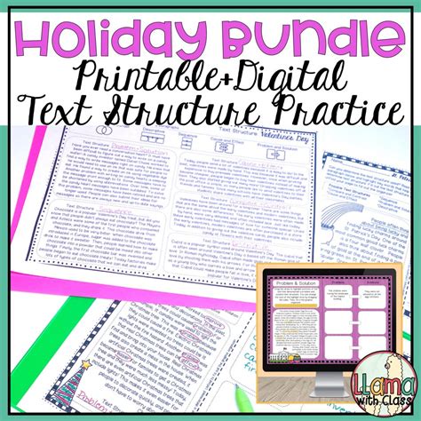 how to teach text structure introduction lesson plan with free