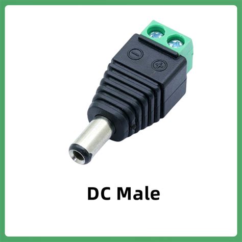 Male And Female Dc Socket Adapters Cctv Camera Power Supply Male And Female Power Balun Plug