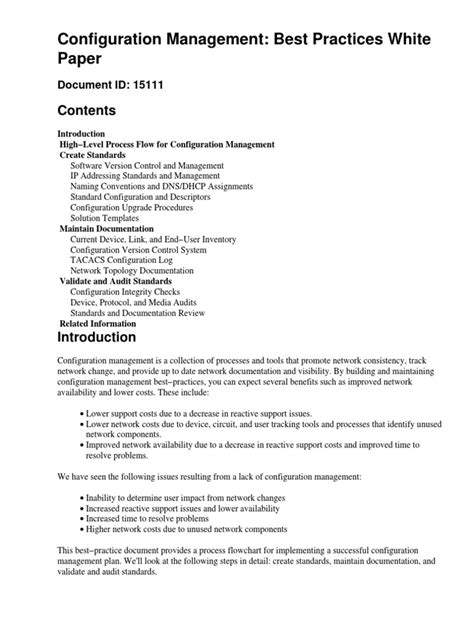 Pdf Cisco Configuration Management Process Dokumentips