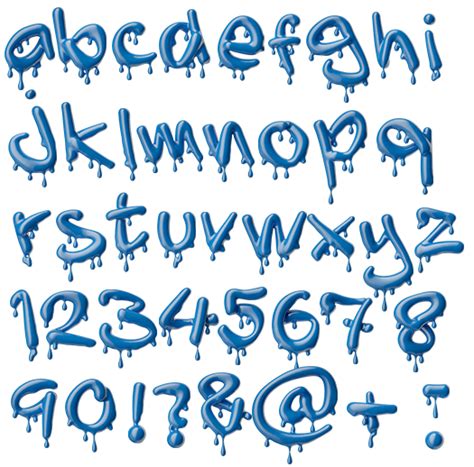 Buy Melting Blue Font An Eternal Handmade Font Summer Lettering