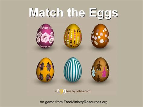 Matching Easter Eggs Game Free Ministry Resources