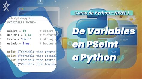 2 De Variables En Pseint A Python Curso De Python Aplicado A