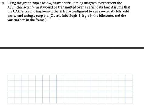 4 using the graph paper below draw a serial timing