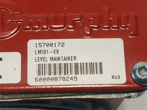 Fw Murphy Lm301 Ex Lube Level Maintainer Explosion Proof Pn 15700172