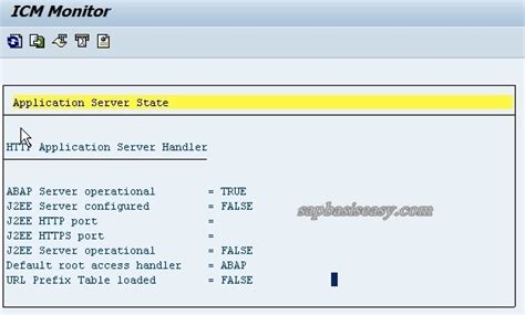 How To Monitor Sap Internet Communication Manager Icm Sap Basis Easy