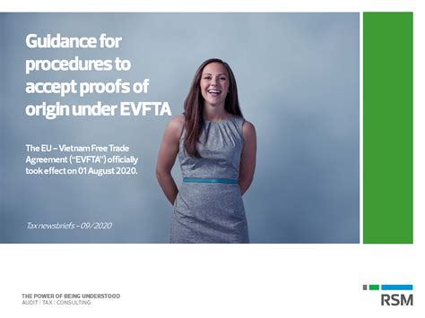 Guidance For Procedures To Accept Proofs Of Origin Under Evfta Rsm