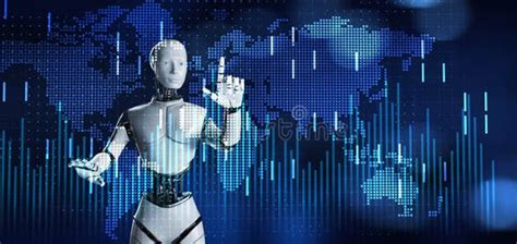 Global Ai Insights In Data Analytics Visualization 3d Render Stock Illustration Illustration