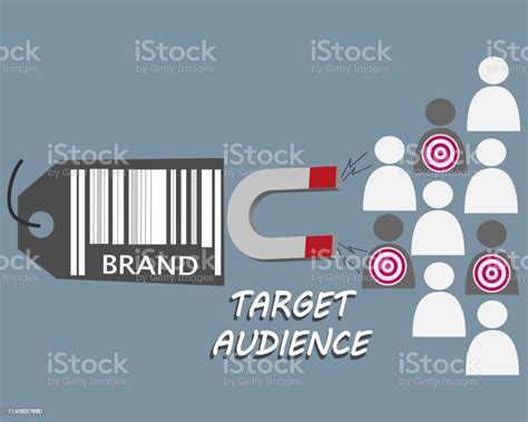 자석에 매료 되 고 대상 잠재 고객 옆에 브랜드 아이콘입니다 고객 및 마케팅 개념 납에 대한 스톡 벡터 아트 및 기타 이미지 납 자석 개념 Istock