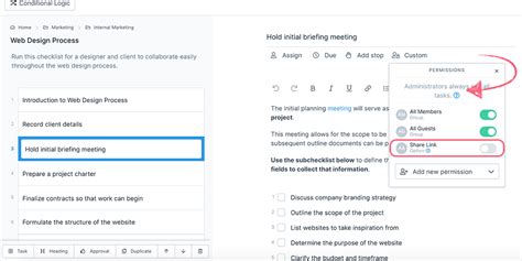 task permissions process street help