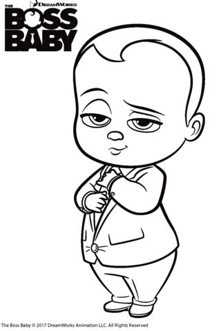 Dibujo De Un Jefe En Pañales Para Colorear Dibujos Para Colorear