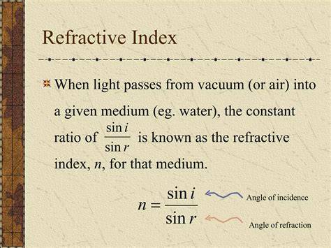 Reflection And Refraction Ppt
