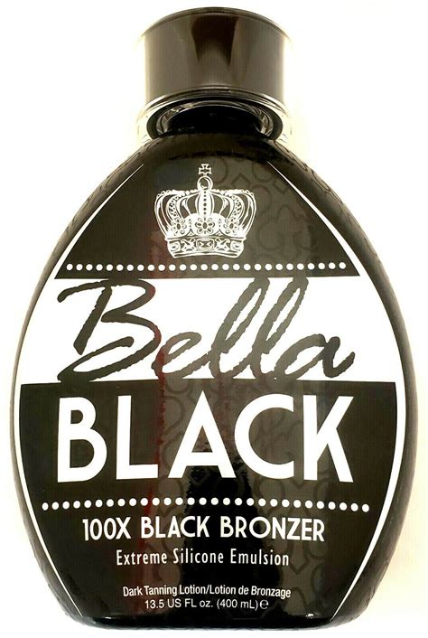 Bella Black 100x Black Bronzer Tanning Lotion Dark Tans Indoor Outdoor