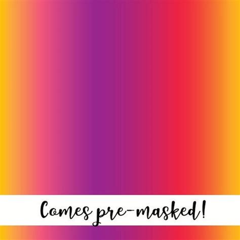 Sunset Gradient Easypatterns Plus Siser Heat Transfer Vinyl Etsy