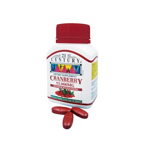 21st Century Cranberry 15000mg 30tablets 21st Century Brands