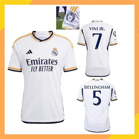 Polera De Fútbol De Local Madrid 2324 Versión Para Aficionados