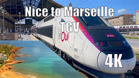 Stunning Views Tgv Train Nice To Marseille 1st Class Upper Deck 4k