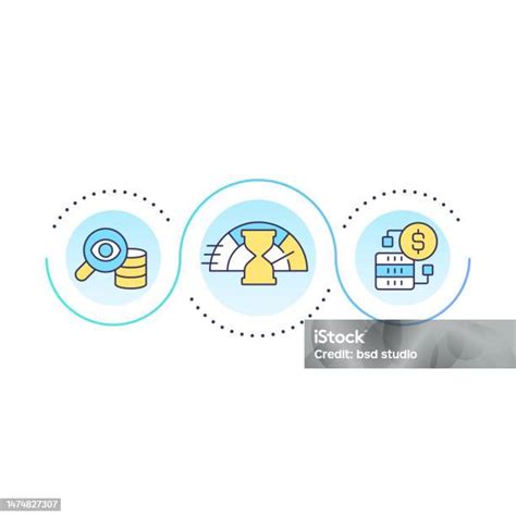 Fast Data Processing Loop Concept Icon Stock Illustration Download