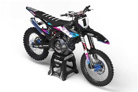 Mystic Pink And Blue Ktm Full Graphics Kit Wideopengraphix