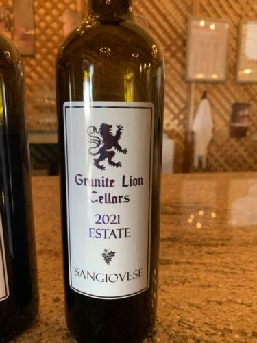 Granite Lion Cellars Estate Sangiovese Vivino Us